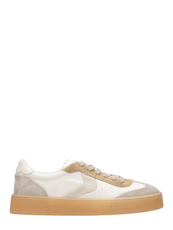 VOILE BLANCHE Leather And Suede Sneakers - Beige