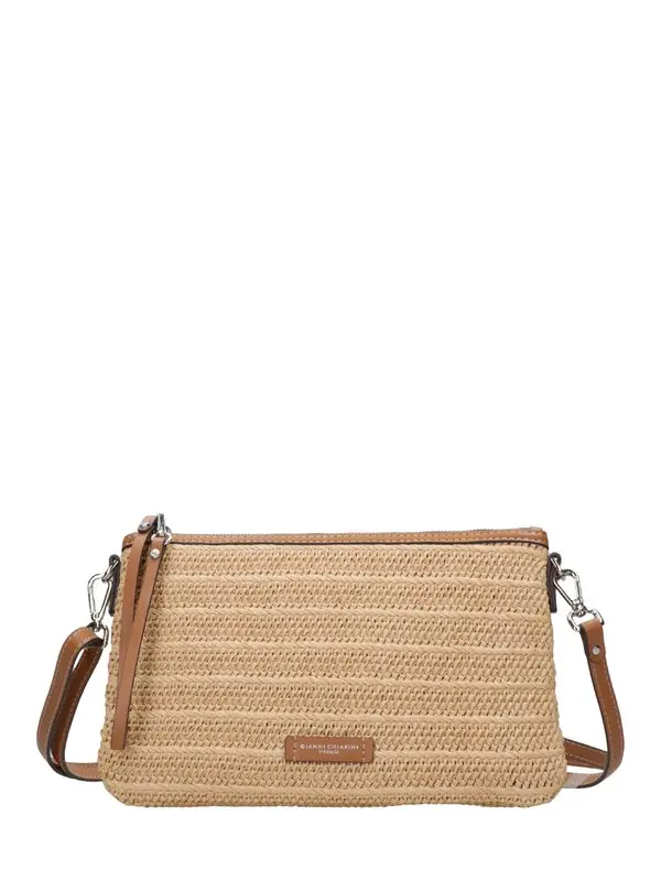 MARCELLA Woven Shoulder Bag - Natural