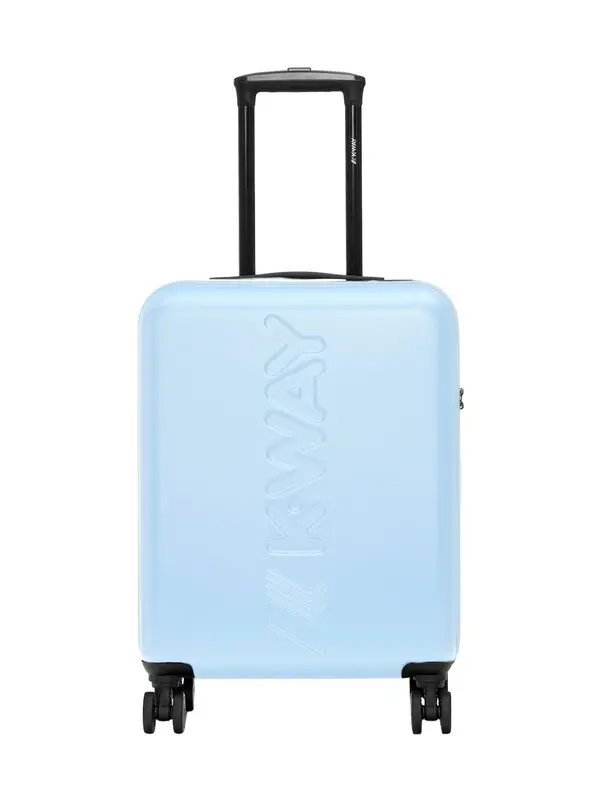 K-WAY Trolley Suitcase With Combination Lock - Light Blue