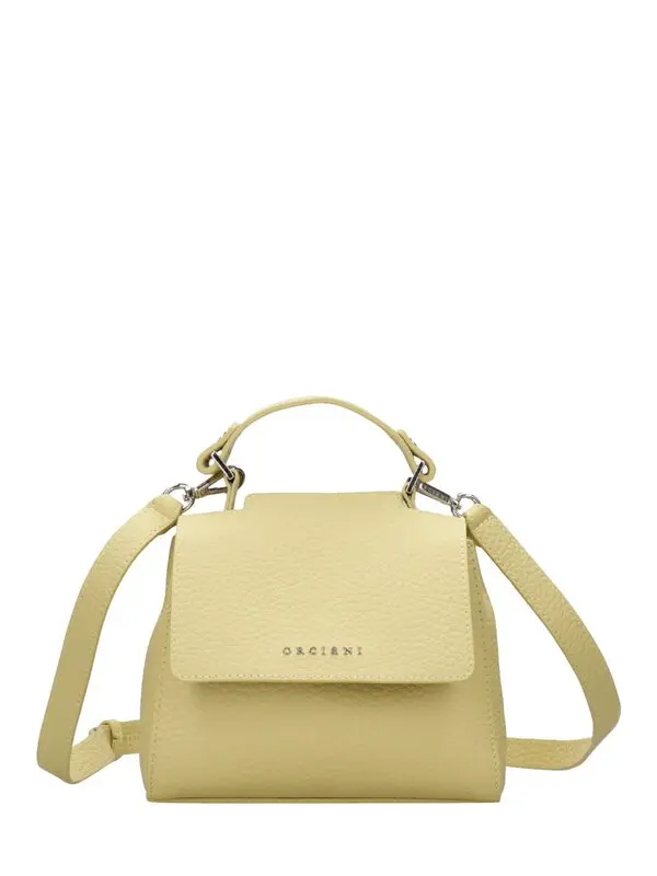 ORTIGNI Grained Leather Bag - Giallo