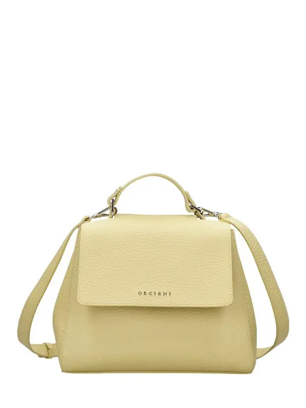 ORTIGNI Grained Leather Bag - Giallo