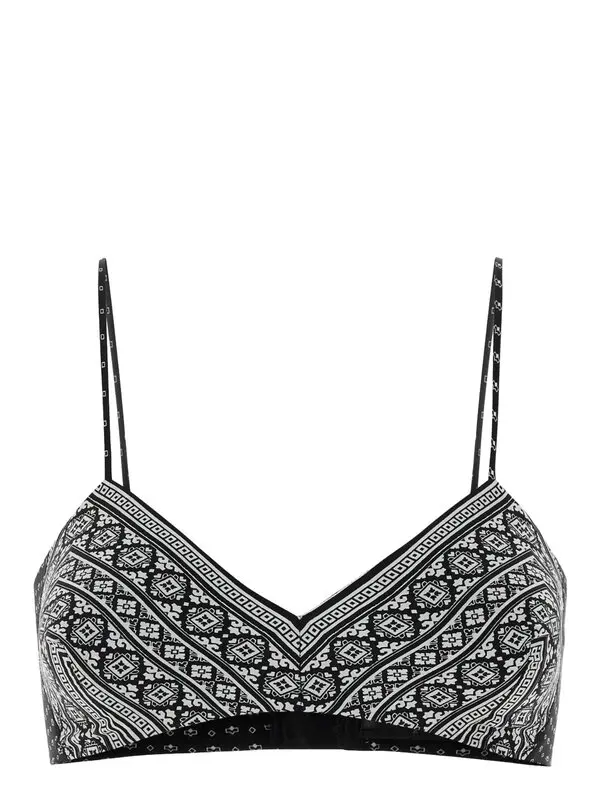 Ermanno Scervino Silk Crop Top - Printed