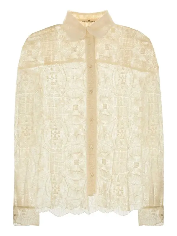 Ermanno Scervino Lace Shirt - White