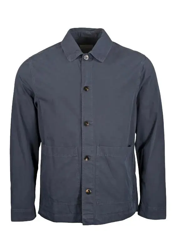 Woolrich Poplin Overshirt - Blu