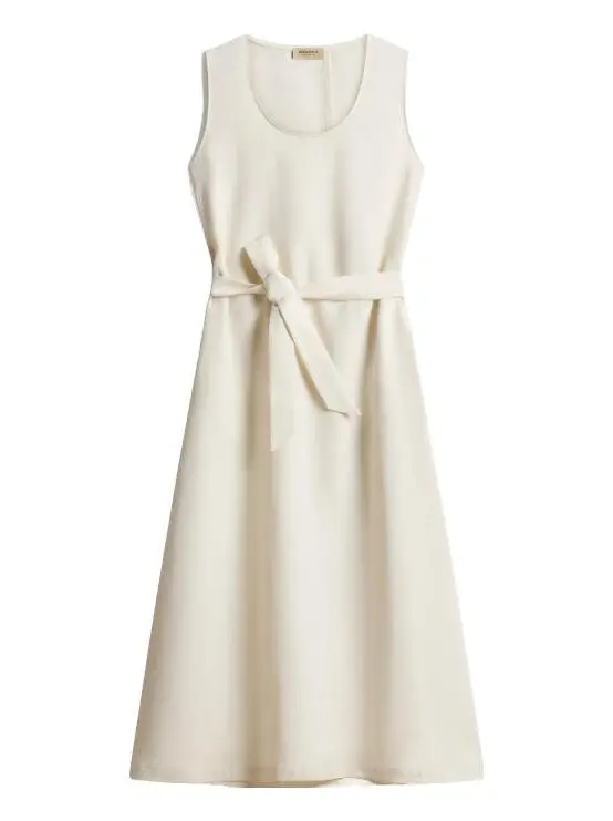 Woolrich Lyocell Linen Tank Dress - Crema