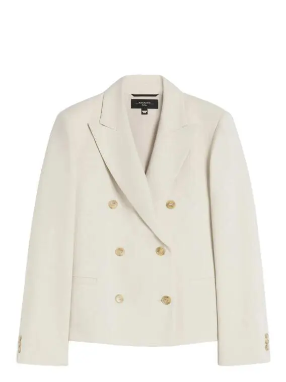Max Mara Double Breasted Blazer - Beige