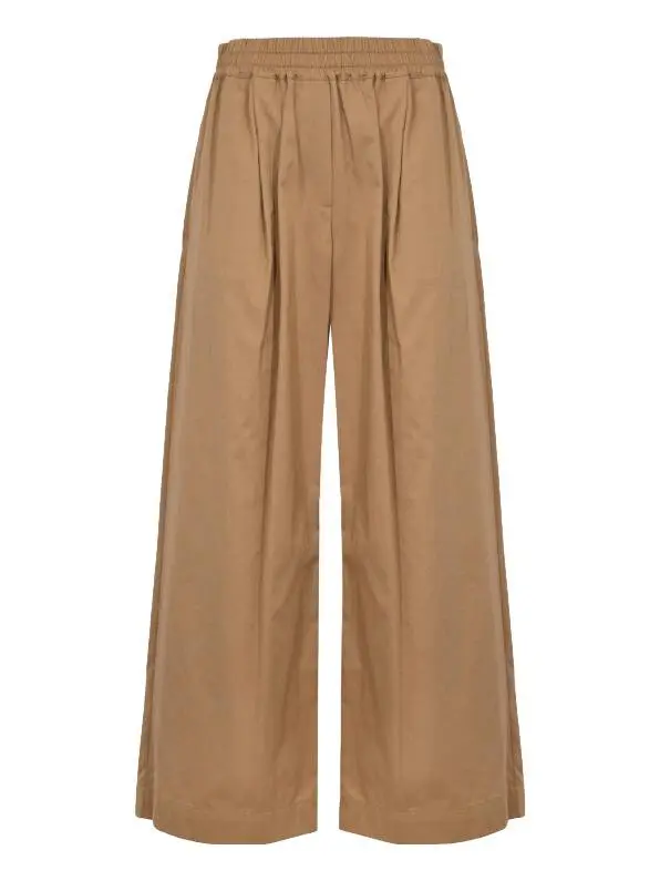 Max Mara High-waisted Wide-leg Trousers - Brown