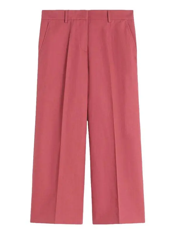 Max Mara Relaxed Fit Tailored Trousers - Ciliegia
