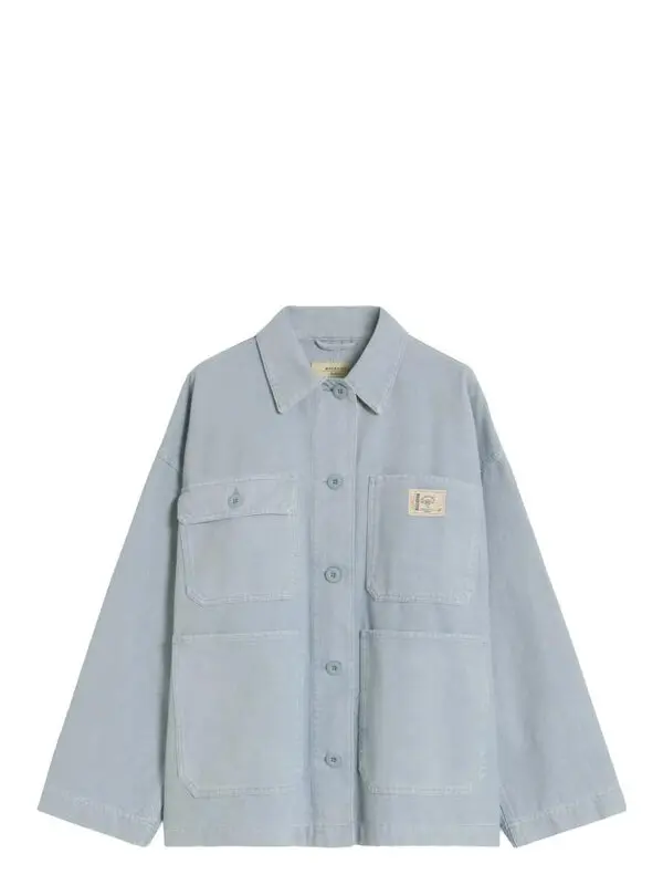 Max Mara Oversized Shirt Jacket - Clear Blue