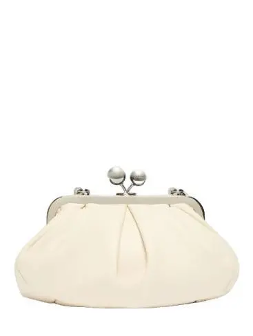 Max Mara Clutch With Chain Strap - Avorio