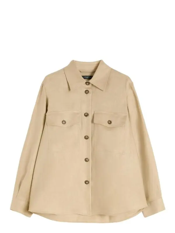 WEEKEND Wkipomposa Button-up Shirt With Pockets - Sand