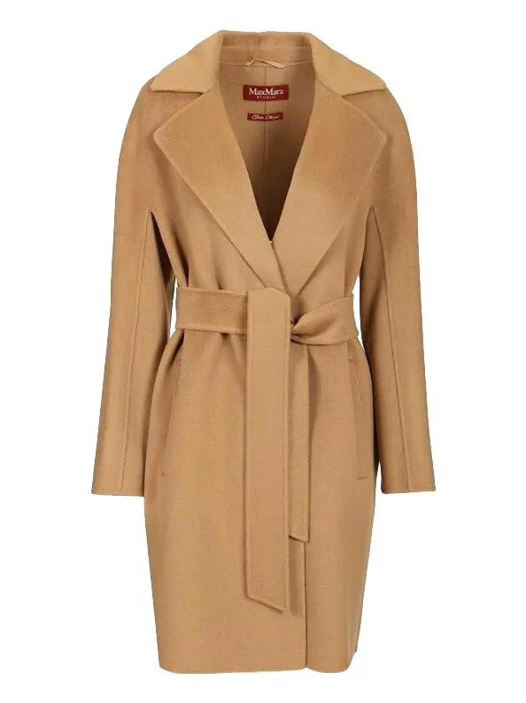 Max Mara Belted Midi Coat - Camel