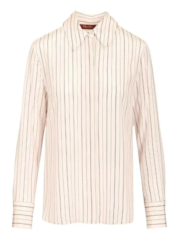 Max Mara Mstflirt Striped Shirt - Pink