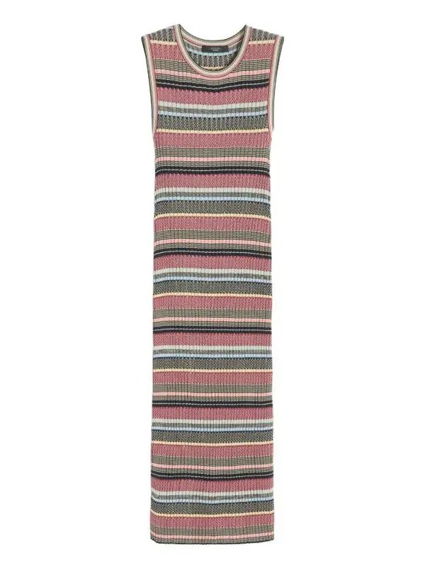 Max Mara Striped Knit Dress - Multicolour