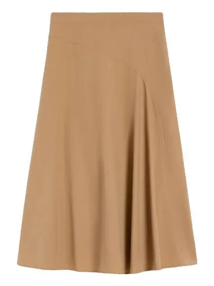 Max Mara Midi Skirt - Leather Brown