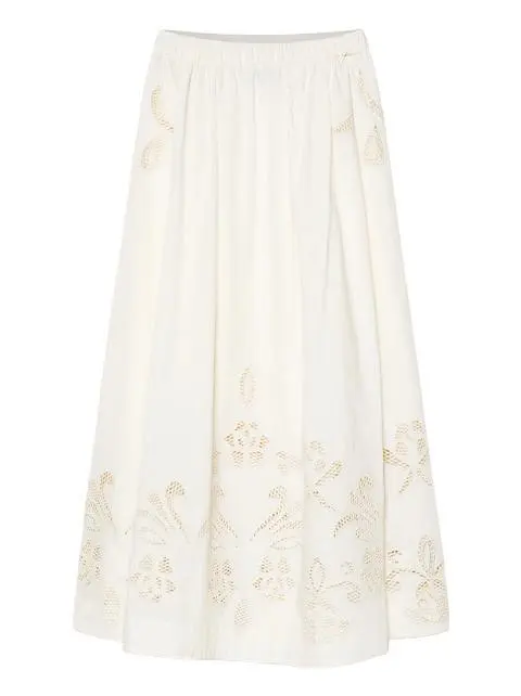 FORTE_FORTE Lunamaris Skirt - Ivory