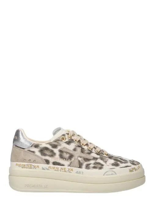 Premiata Micol Sneakers With Embellished Sole - Brown