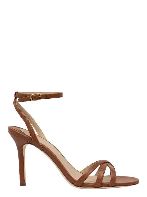 Ralph Lauren Kendyl Strappy Heeled Sandals - Brown