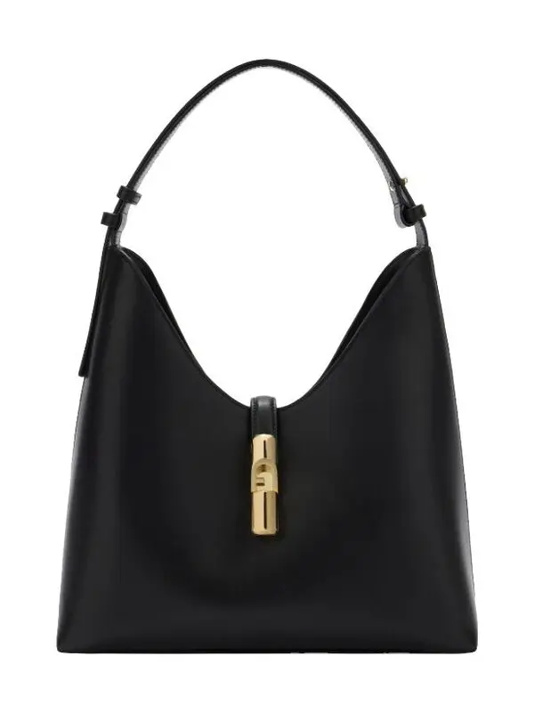 Furla Goccia M Hobo Bag - Black