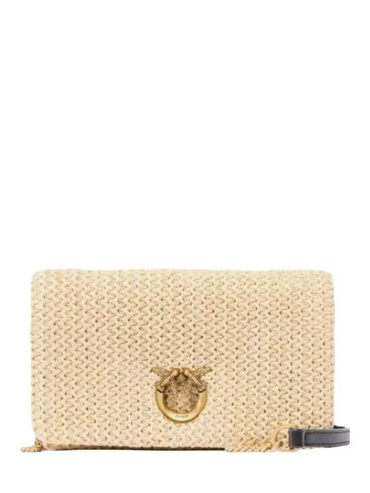 Pinko Click Soft Horizontal Mini Bag - Beige