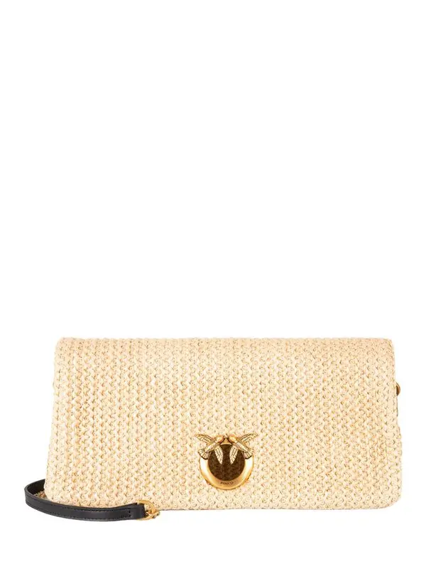 Pinko Click Soft Horizontal Classic Bag - Beige