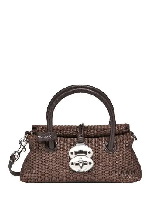 ZANELLATO Dotta Vimini Baby Bag - Marrone