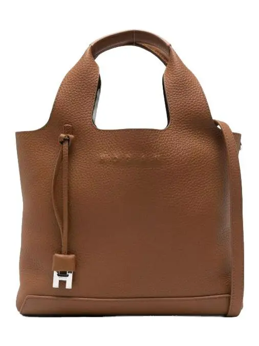 Hogan H01 R Hammered Leather Bag - Brandy