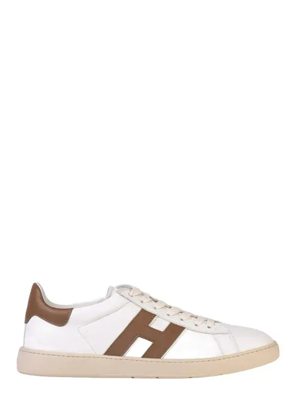 Hogan H' Logo Sneakers - Yogurt