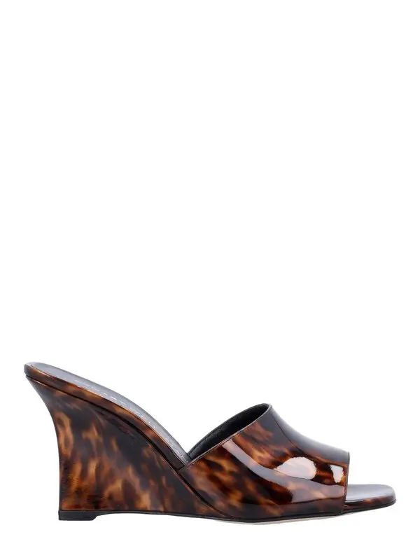 STUART WEITZMAN Vinnie Wedge Mule - Turtle
