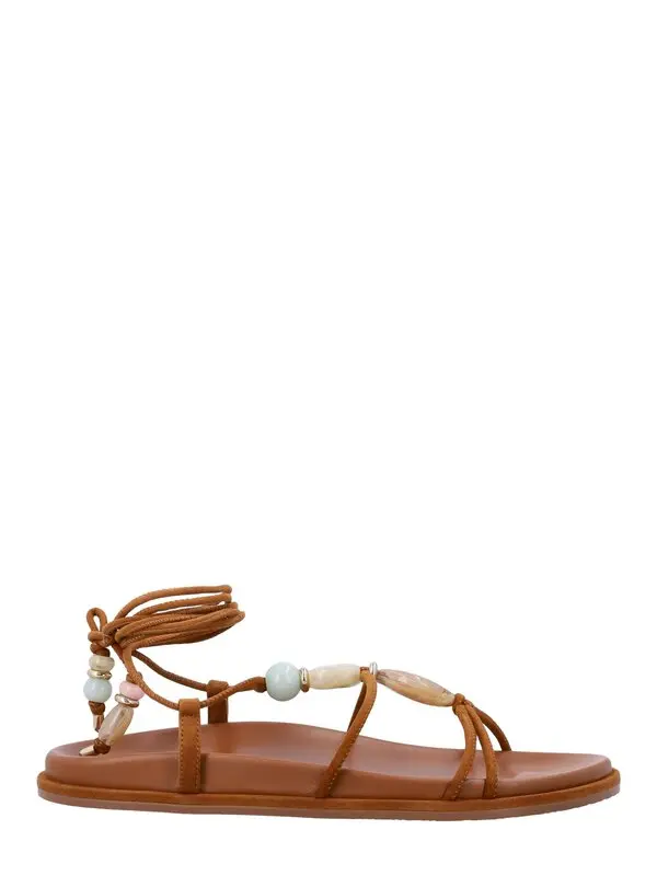 STUART WEITZMAN Majorca Wrap Sandals - Brown