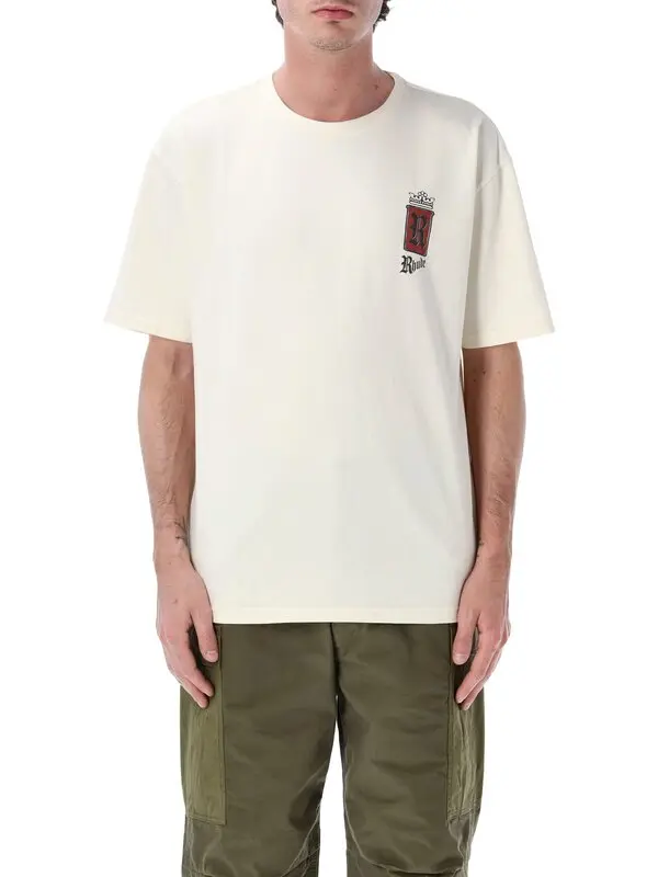 Rhude Graphic Print Cotton T-shirt - Vintage White