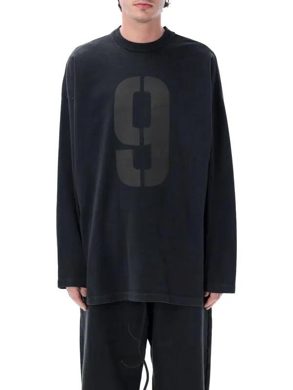 Fear Of God Fg9 Long Sleeve T-shirt With Graphic Print - Black