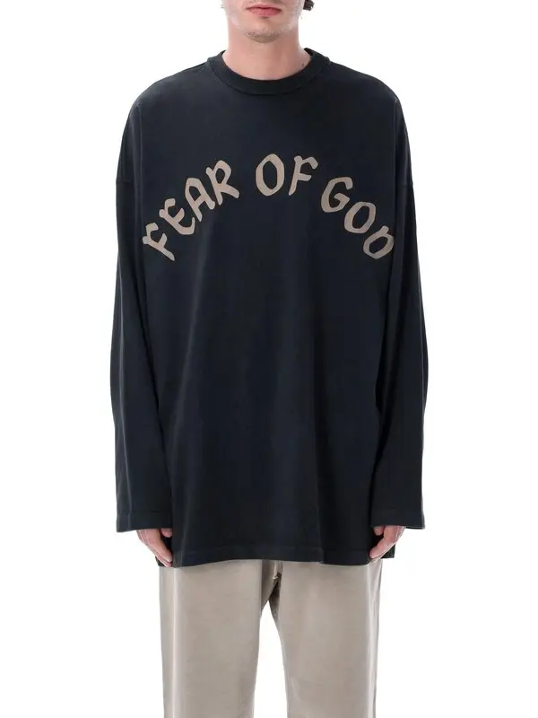 Fear Of God Long Sleeve T-shirt With Graphic Detail - Black
