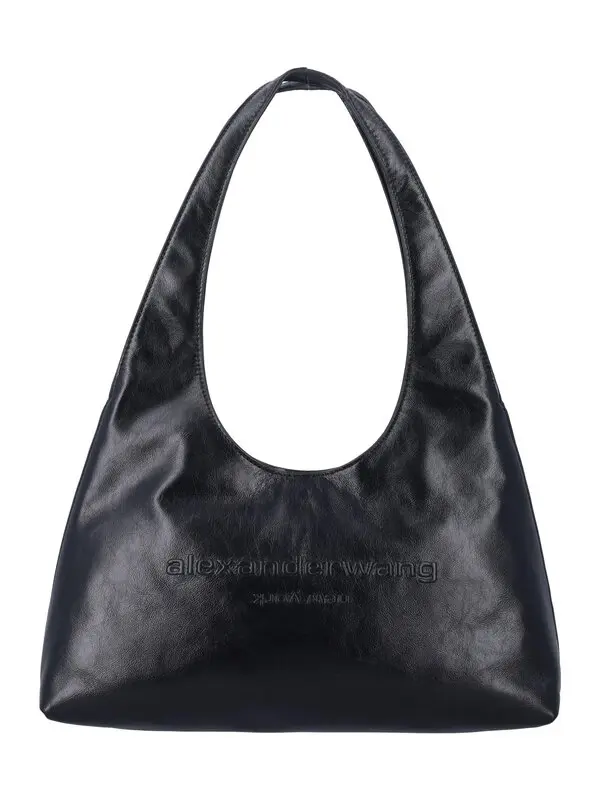 Alexander Wang Pike Small Hobo Calfskin Bag - Black