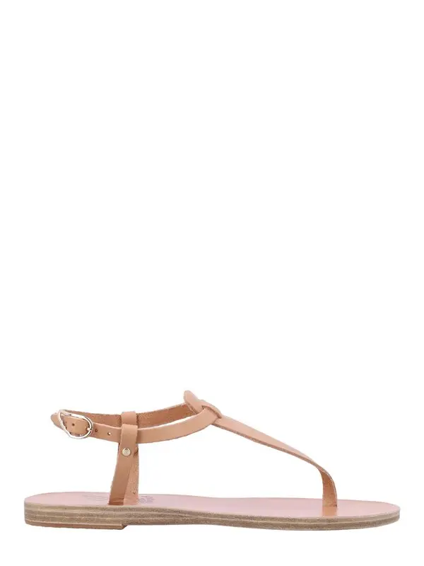 ANCIENT GREEK SANDALS Lito Nappa Leather Thong Sandals - Beige
