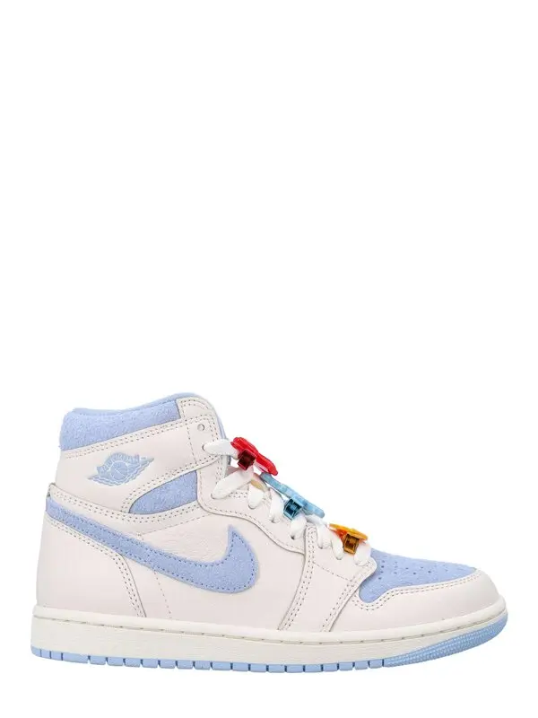 JORDAN 1 Retro High Og Sneakers - Pale Ivory/psychic Blue