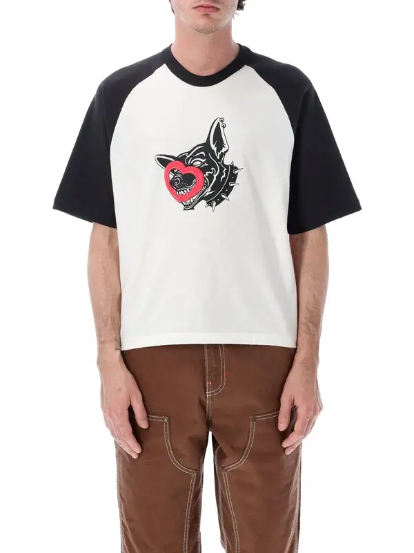 VANS Dog Face Raglan T-shirt - White