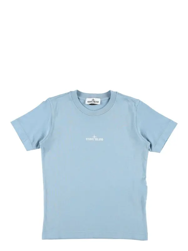 Stone Island Short Sleeve Cotton T-shirt - Dust Blue