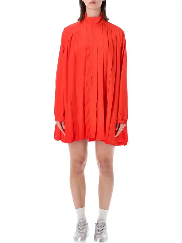 Nike Pleated Technical Mini Dress - Crimson Red