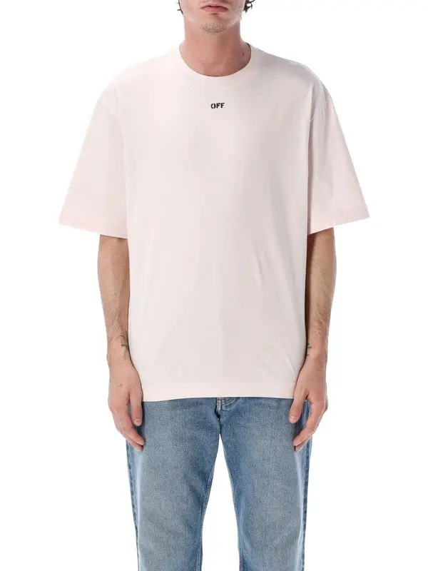 Off-White Paint Arrow Cotton T-shirt - Mauve
