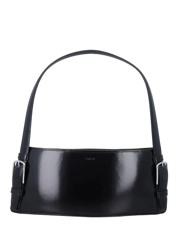 Coperni Sculptural Leather Shoulder Bag - Black