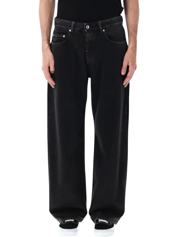ICON DENIM LOS ANGELES Wide-leg Baggy Jeans - Black