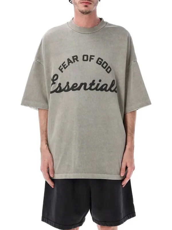 Fear Of God Cotton Pigment Dye Oversized T-shirt - Faded Seal