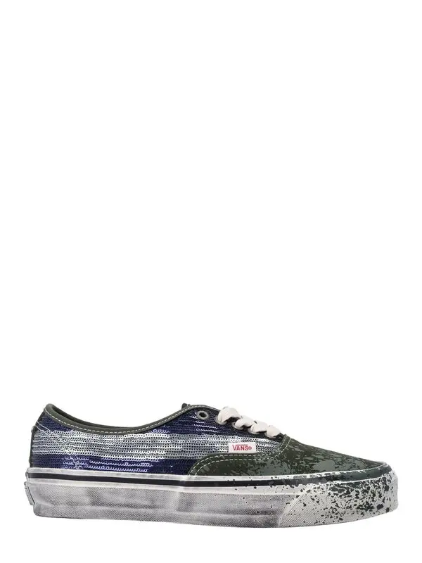 VANS Authentic Premium Sneakers With Sequins - Green/blue