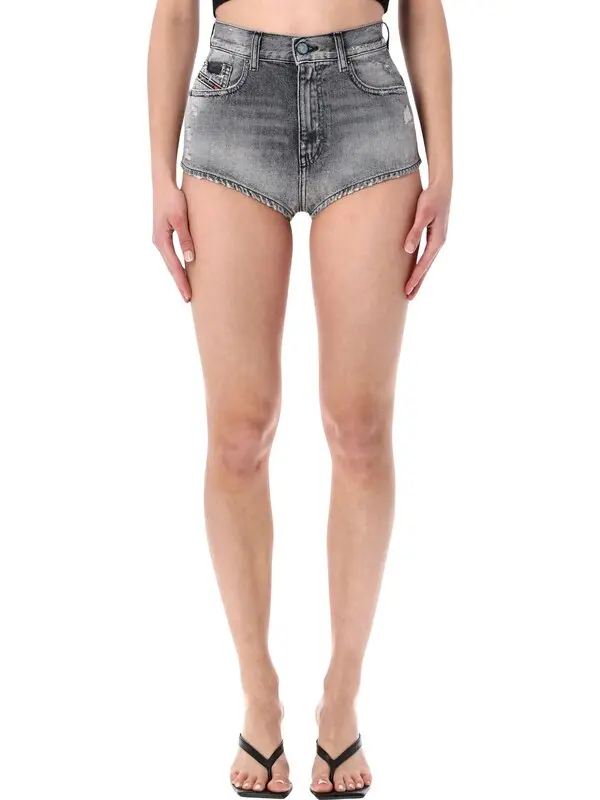 DIESEL® De-lunar Denim Shorts - Grey