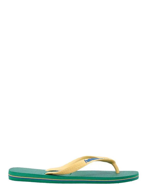 Havaianas Brasil Logo Flip-flops - Green Yellow