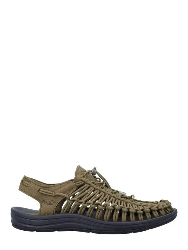 Keen Uneek Braided Cord Sandals - Dark Olive