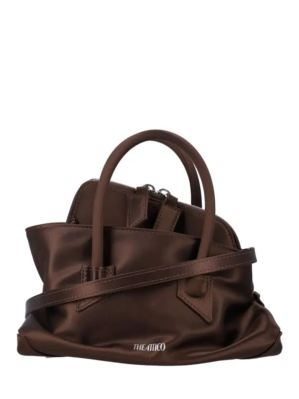 Attico La Passeggiata Mini Top Handle Bag - Dark Brown