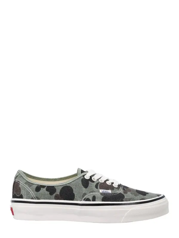 VANS Authentic Camouflage Print Lace-up Sneakers - Duck Camo Green