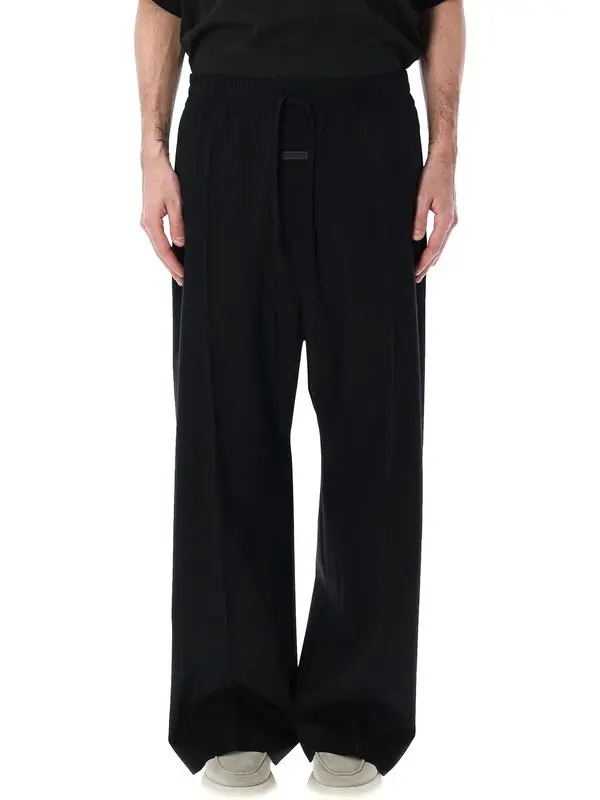 Fear Of God Wide-leg Drawstring Pants - Black